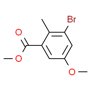 3-Bromo-5-methoxy-2-methyl-benzoic acid methyl ester - CAS:13979-62-9 - J&W Pharmlab,LLC