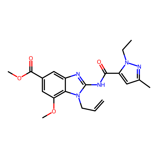 1-Allyl-2-[(2-ethyl-5-methyl-2H-pyrazole-3-carbonyl)-amino]-7-methoxy-1H-benzoimidazole-5 ...
